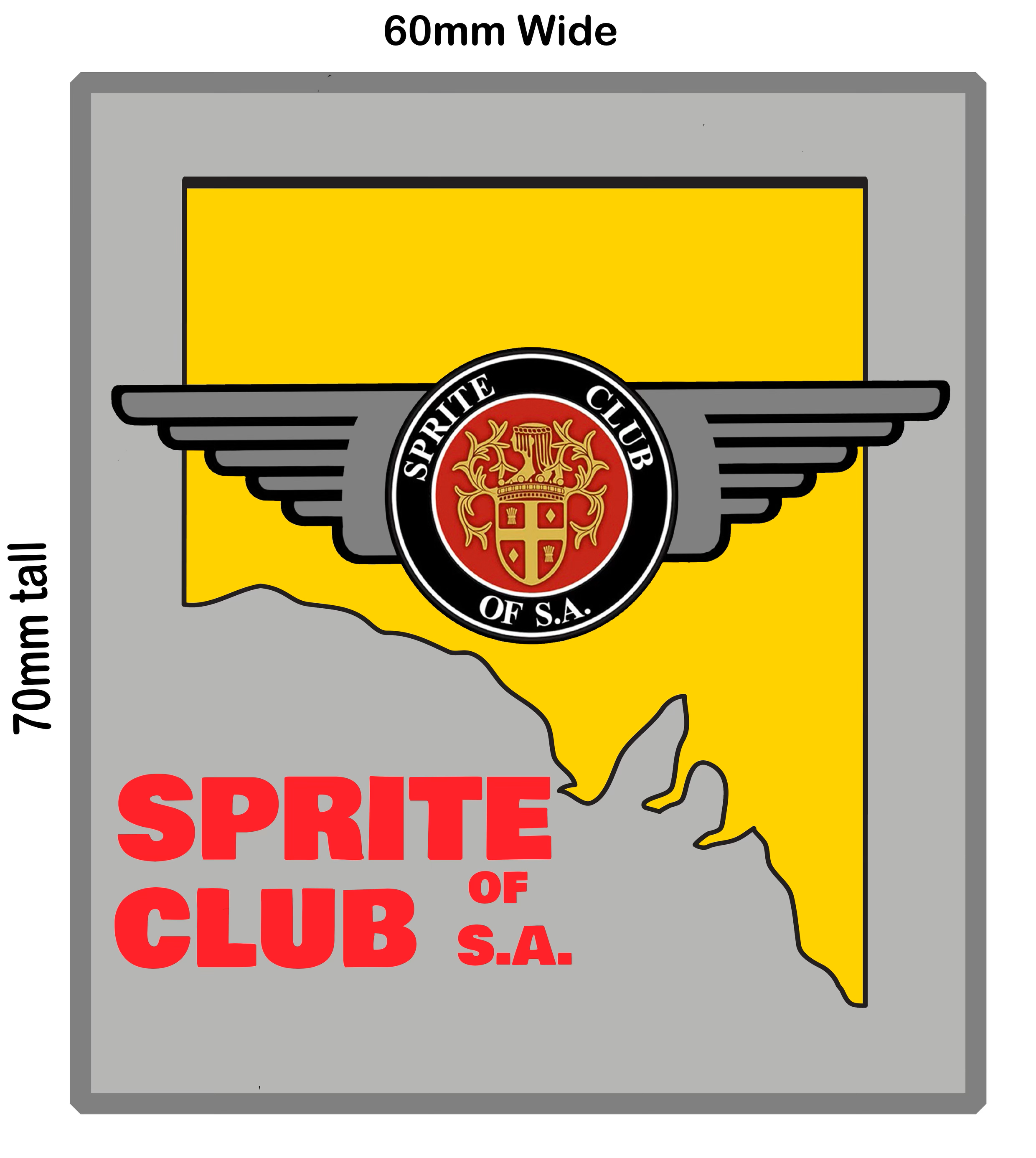 Sprite Club of SA 2024 Grill Badge | Sprite Club of South Australia