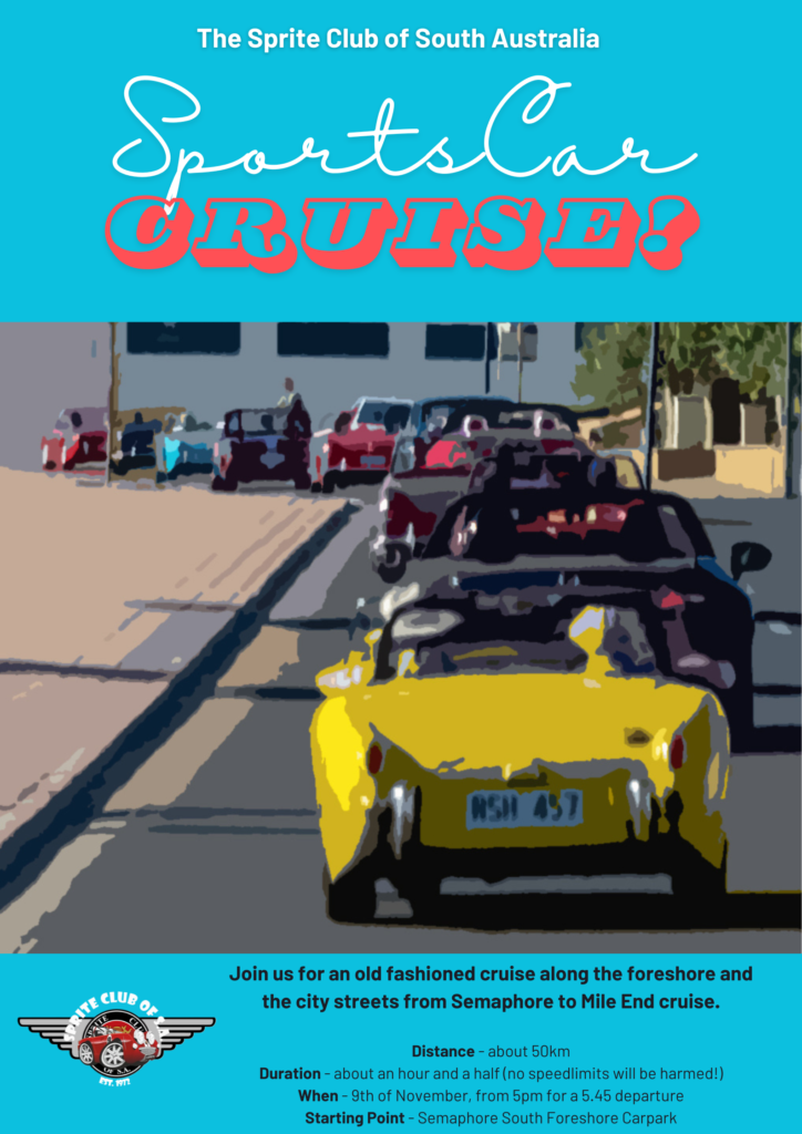 Sports Car Cruise! | Sprite Club of South Australia
